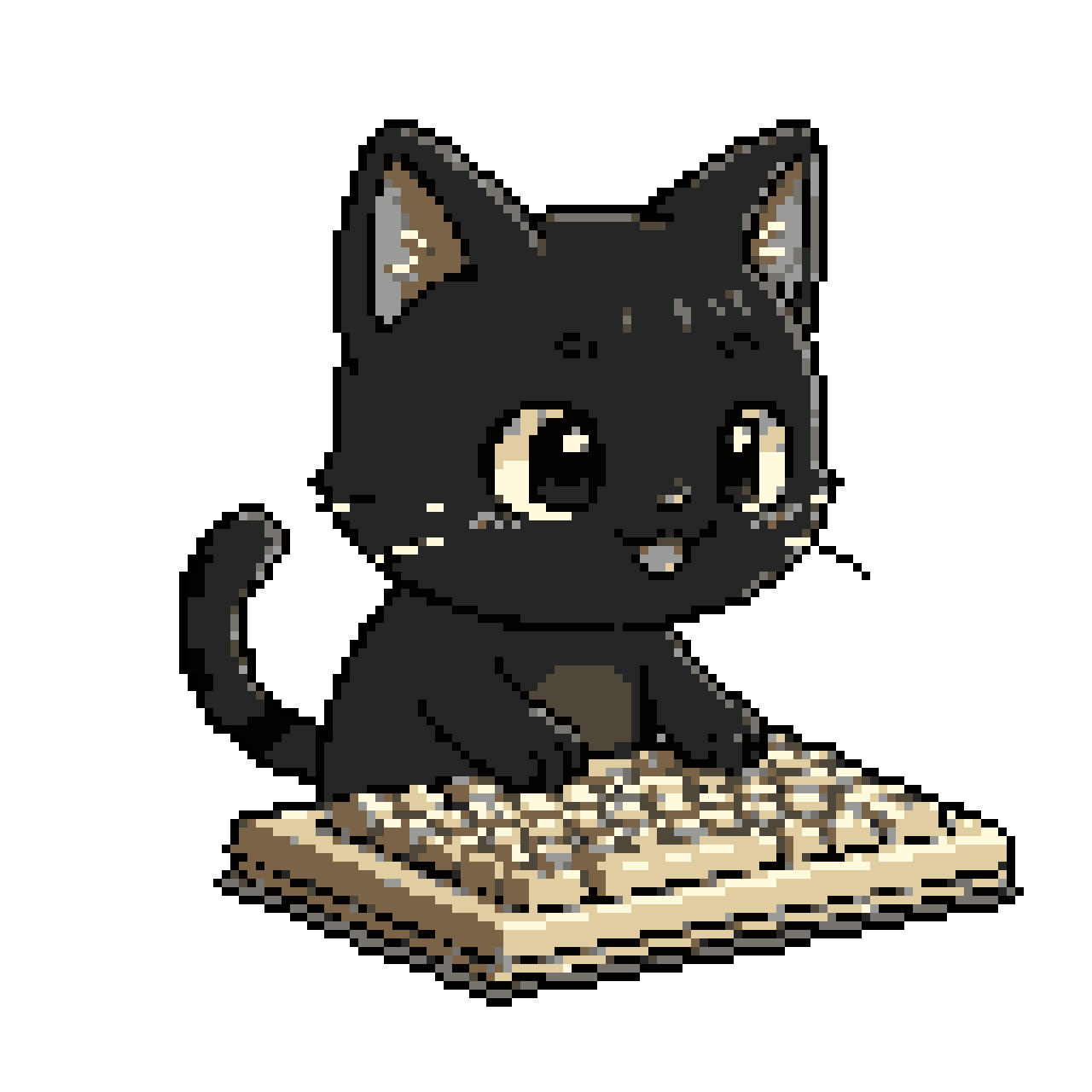 Cute Cat Typing on Keyboard
