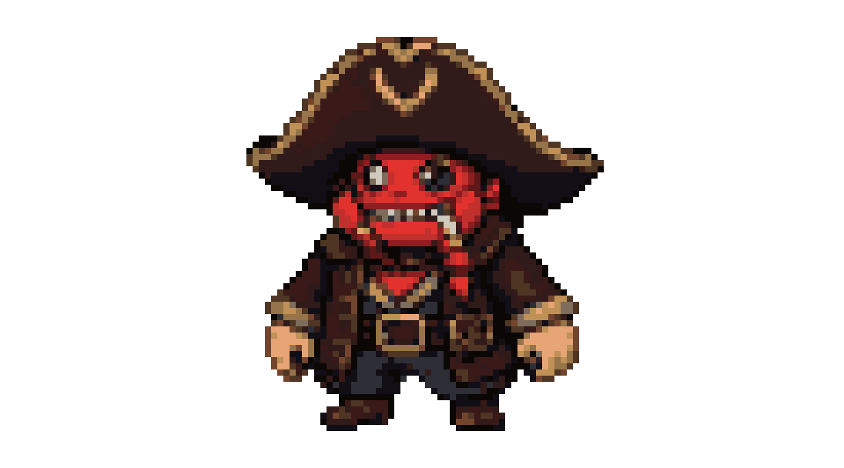 Crimson Pirate Ready for Adventure