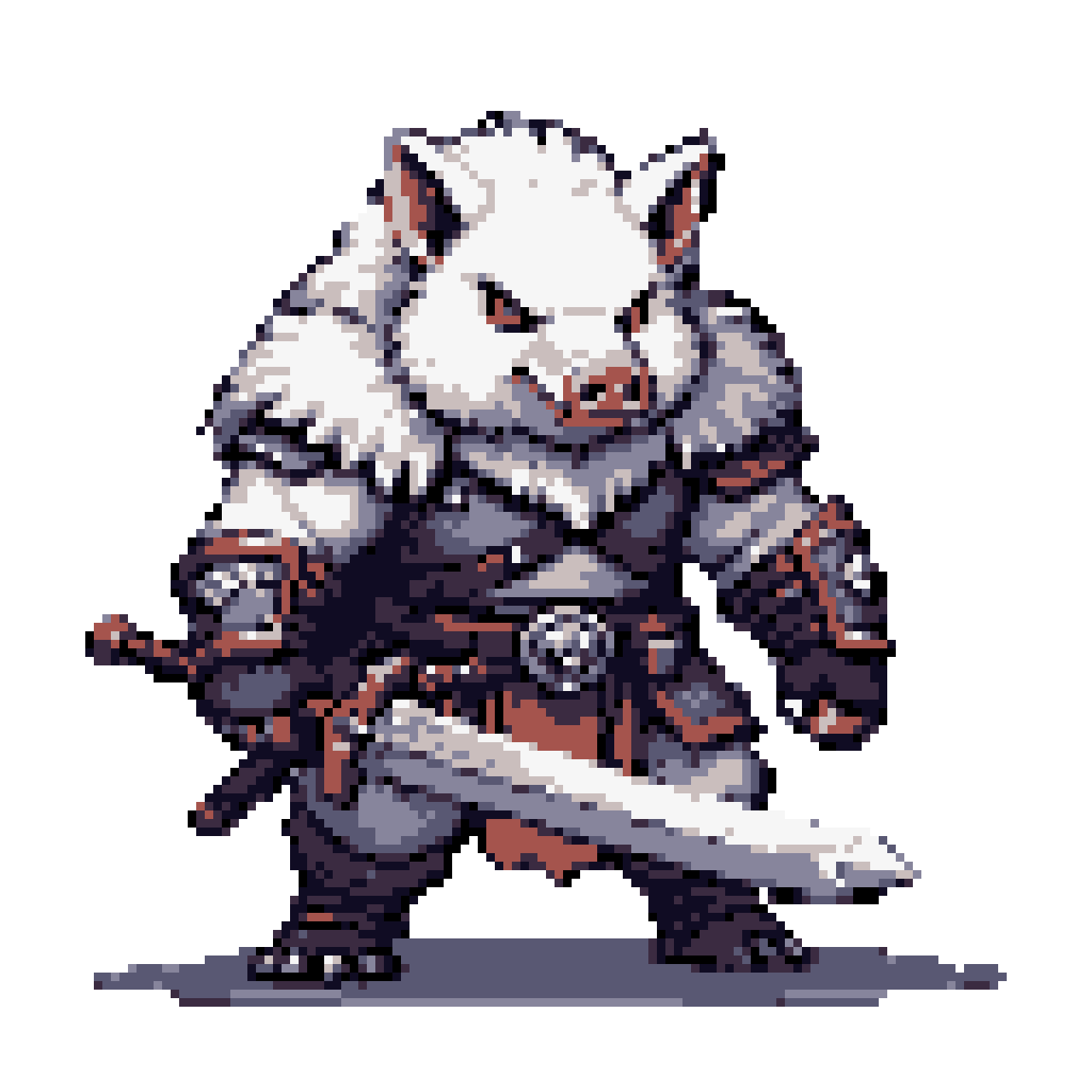 Boar Warrior: Fierce Fantasy Hero, Ready for Battle