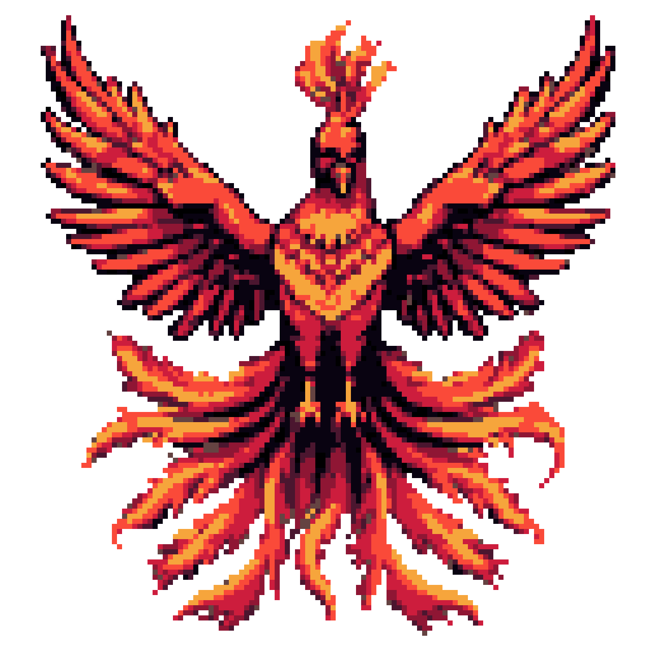 Majestic Fiery Phoenix Rising: Symbol of Rebirth