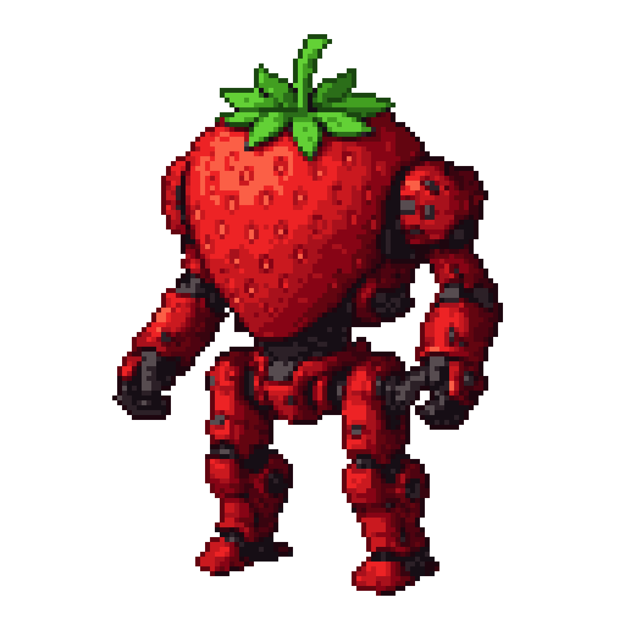 Strawberry Mech: Fruity Robot Warrior