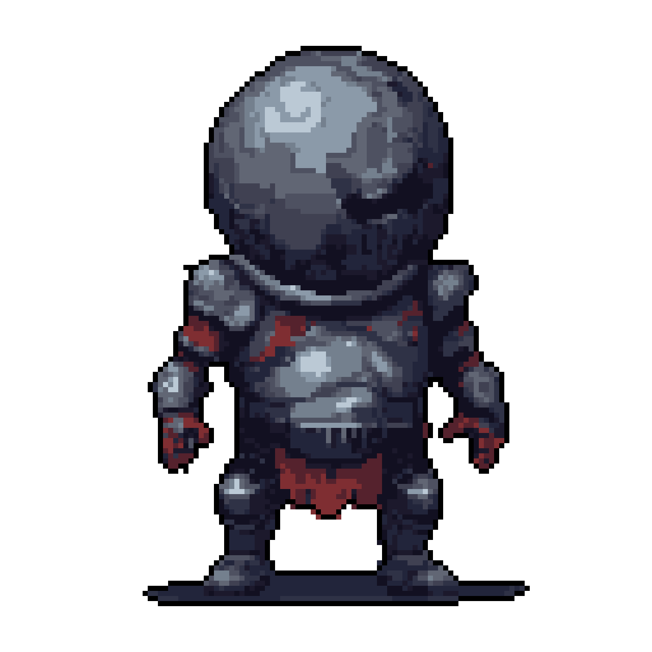 Bloodied Golem: Menacing Knight of Dread