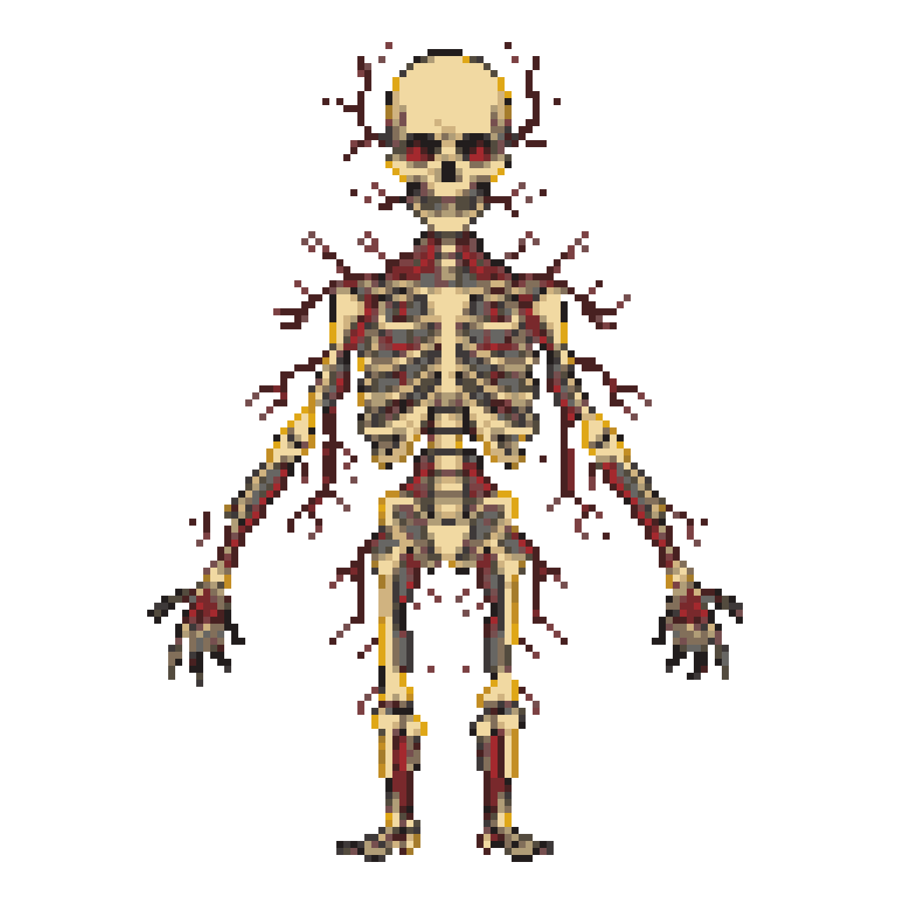 Sinister Skeleton: Red Eyes & Neural Network Horror