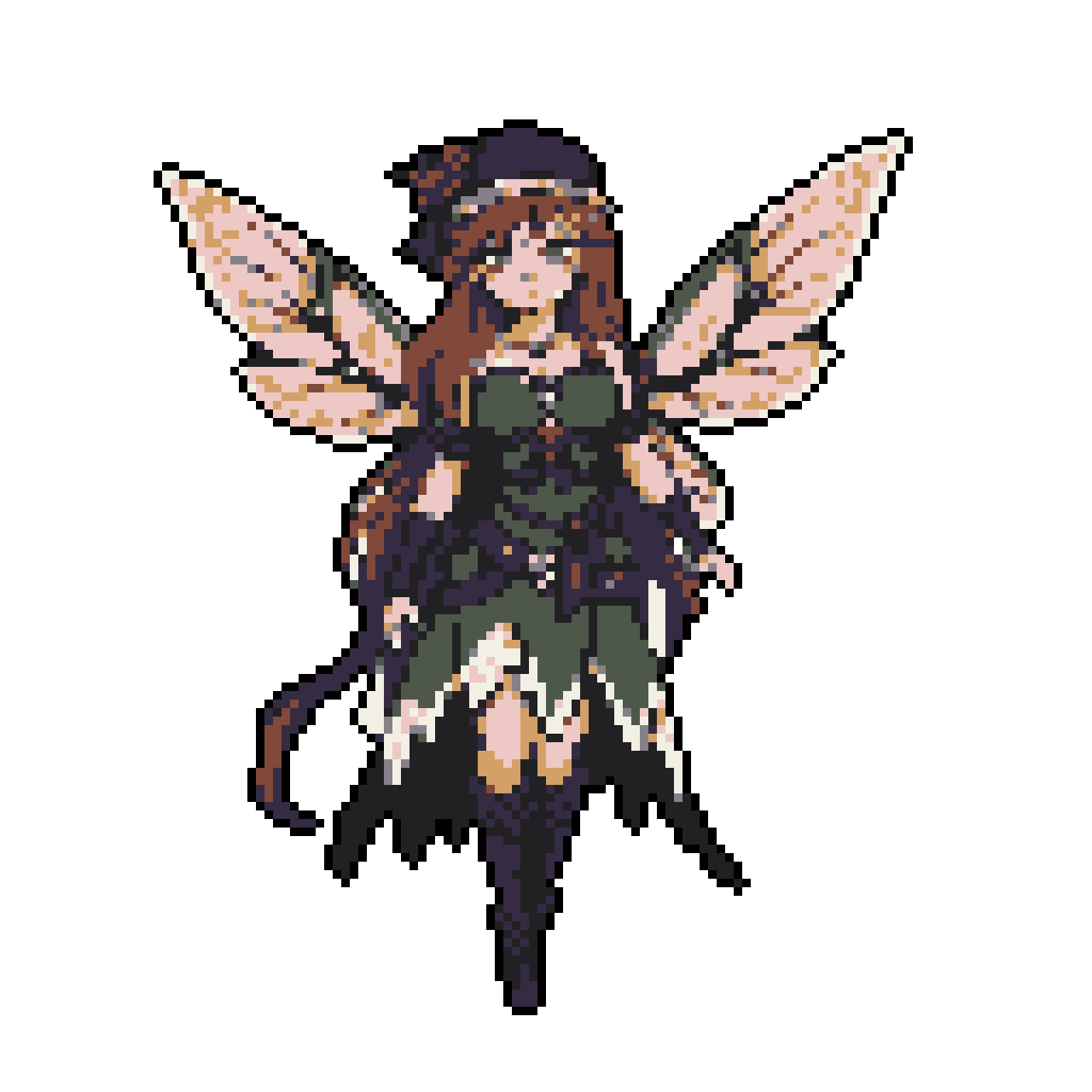 Pixel: Mystic Fairy in Dark Fantasy Void