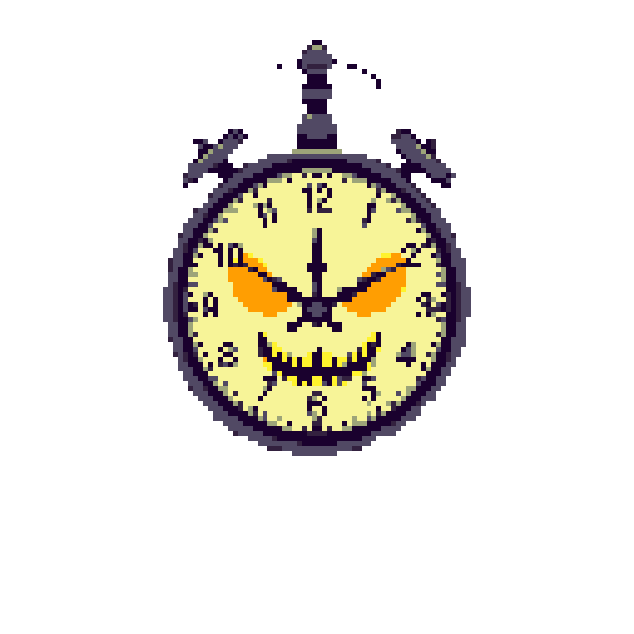 Spooky Jack-O'-Lantern Alarm Clock, 1:50 AM