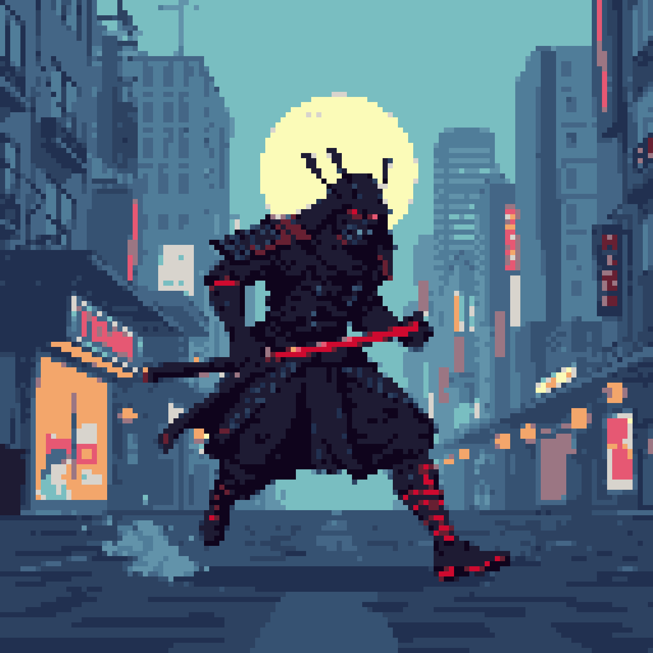 Night Runner: Samurai's Urgent City Chase