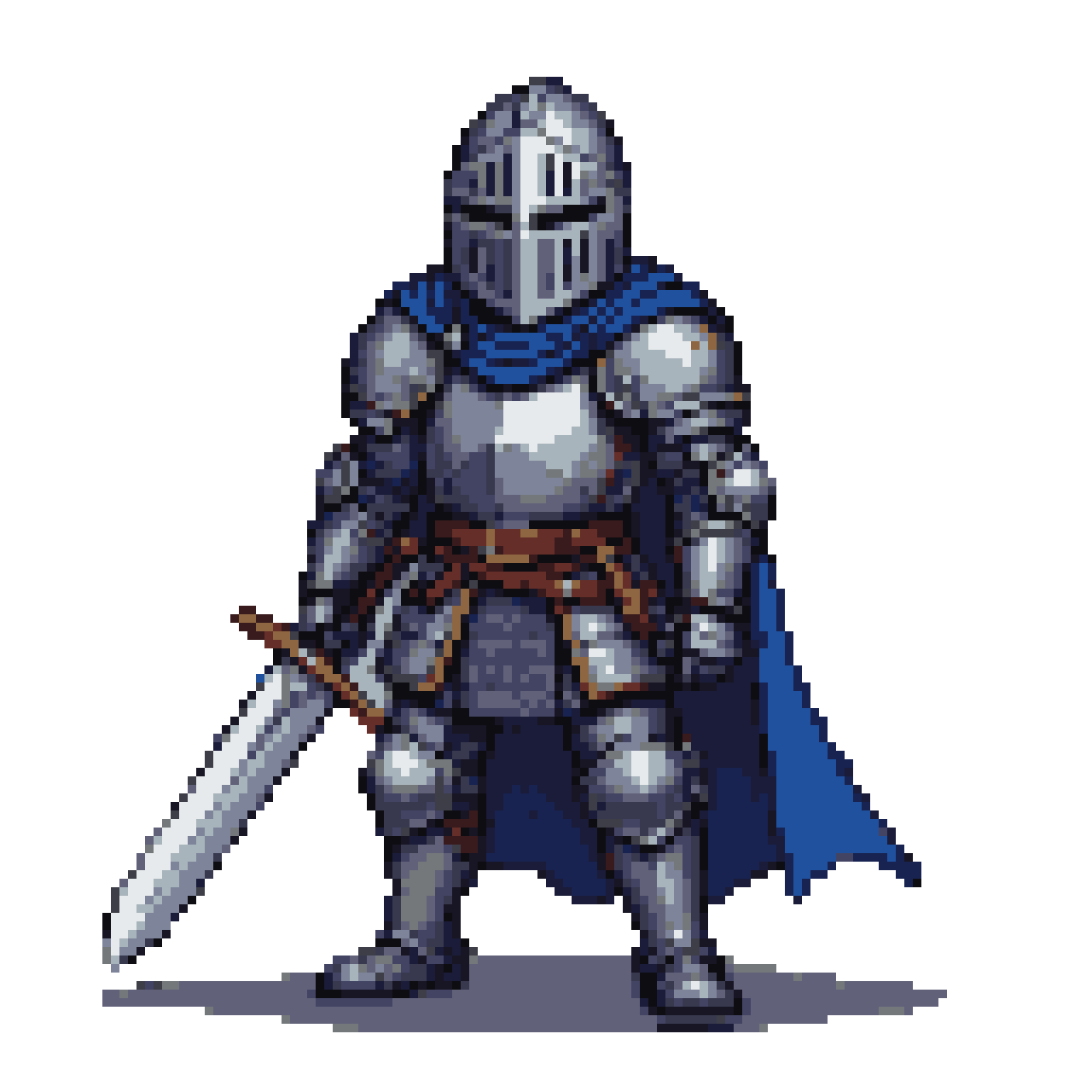 Brave Knight: Ready for Battle, Determined Stance