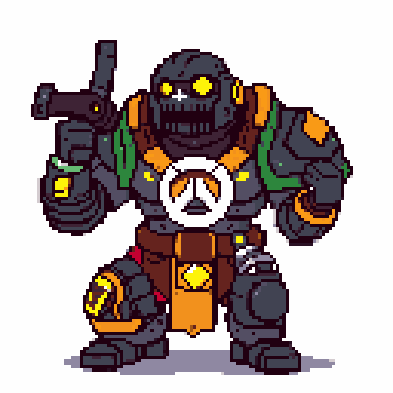 Sprite: Roadhog Chibi Stance: Scrap Gun Ready!