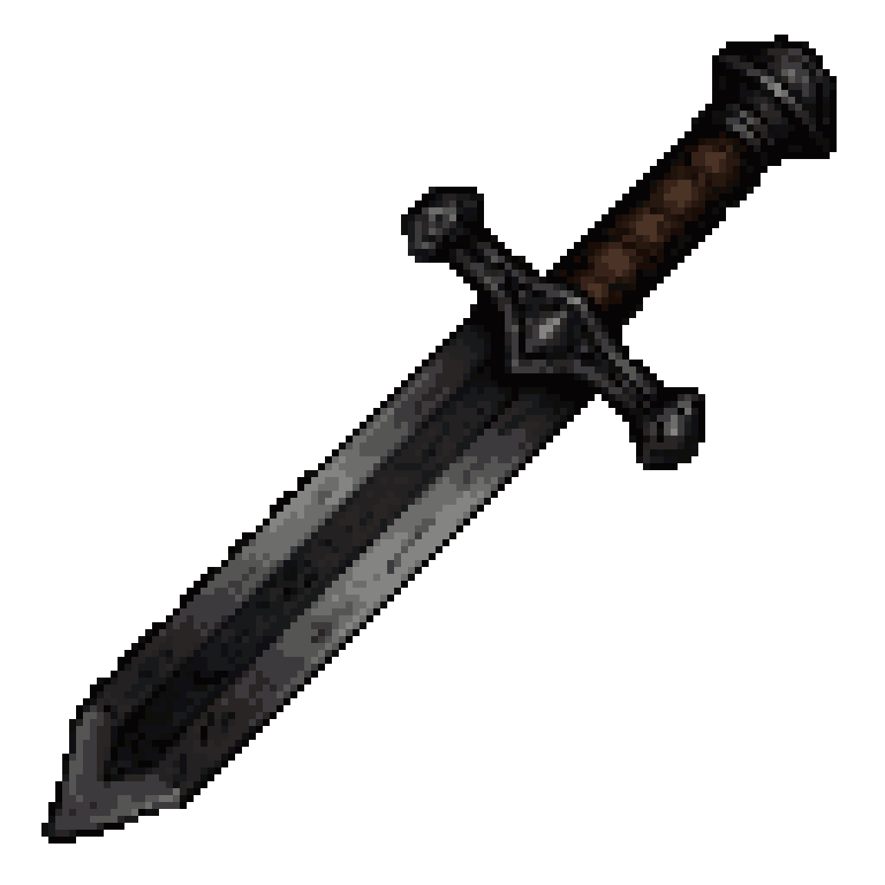 Dark Fantasy Sword Icon: Battle-Scarred Weapon Aura