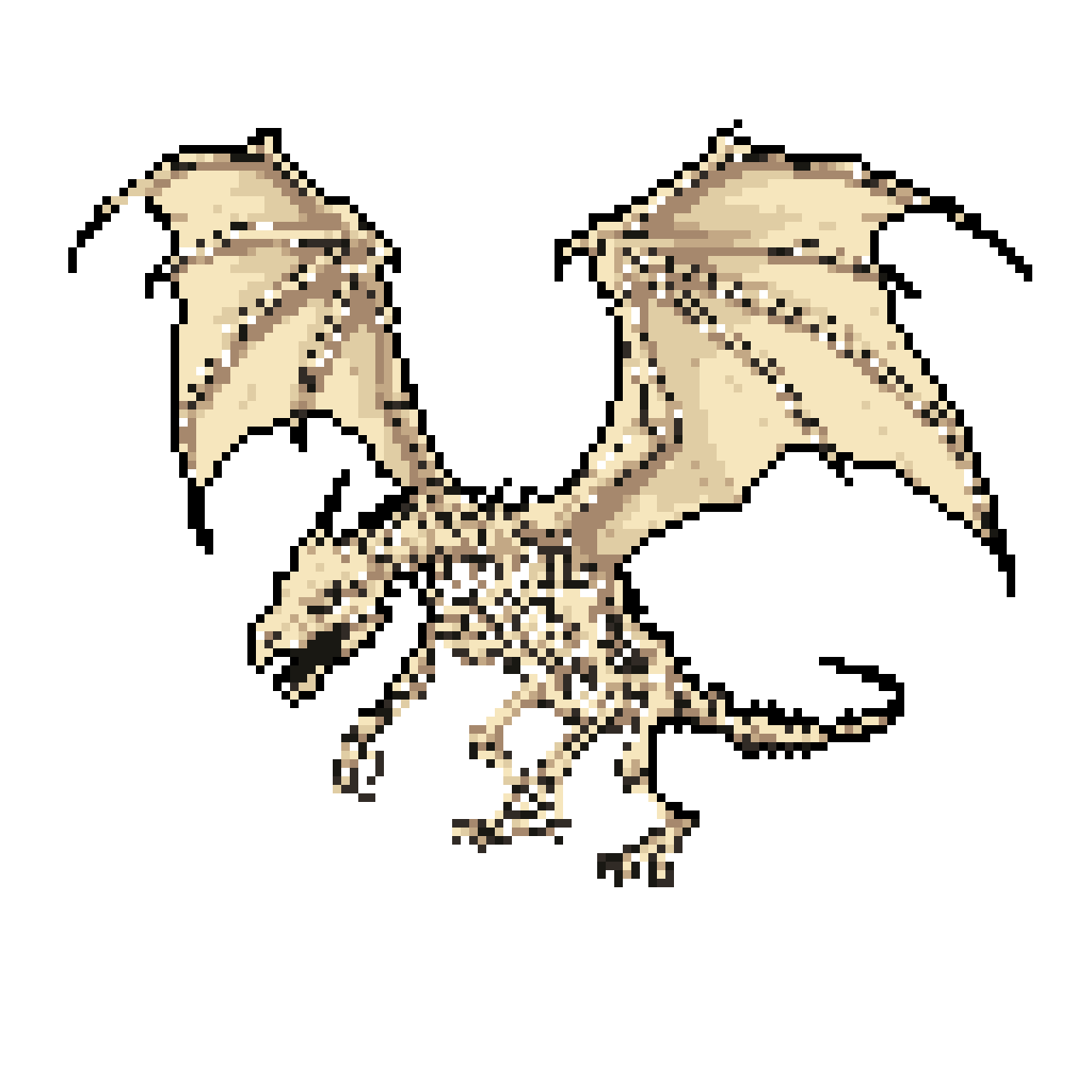Skeletal Dragon Soars: Eerie Mythical Beast Rises