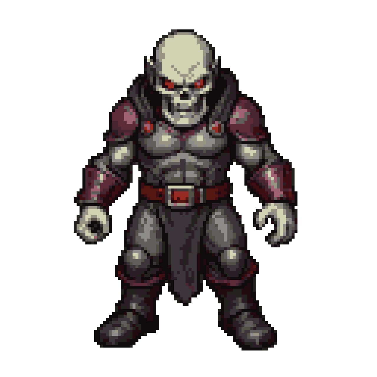 Menacing Skeleton Lord: Red Eyes of Pure Malice
