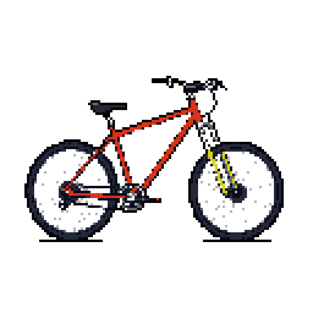 Vibrant Mountain Bike Illustration | Outdoor Adventure Ready
