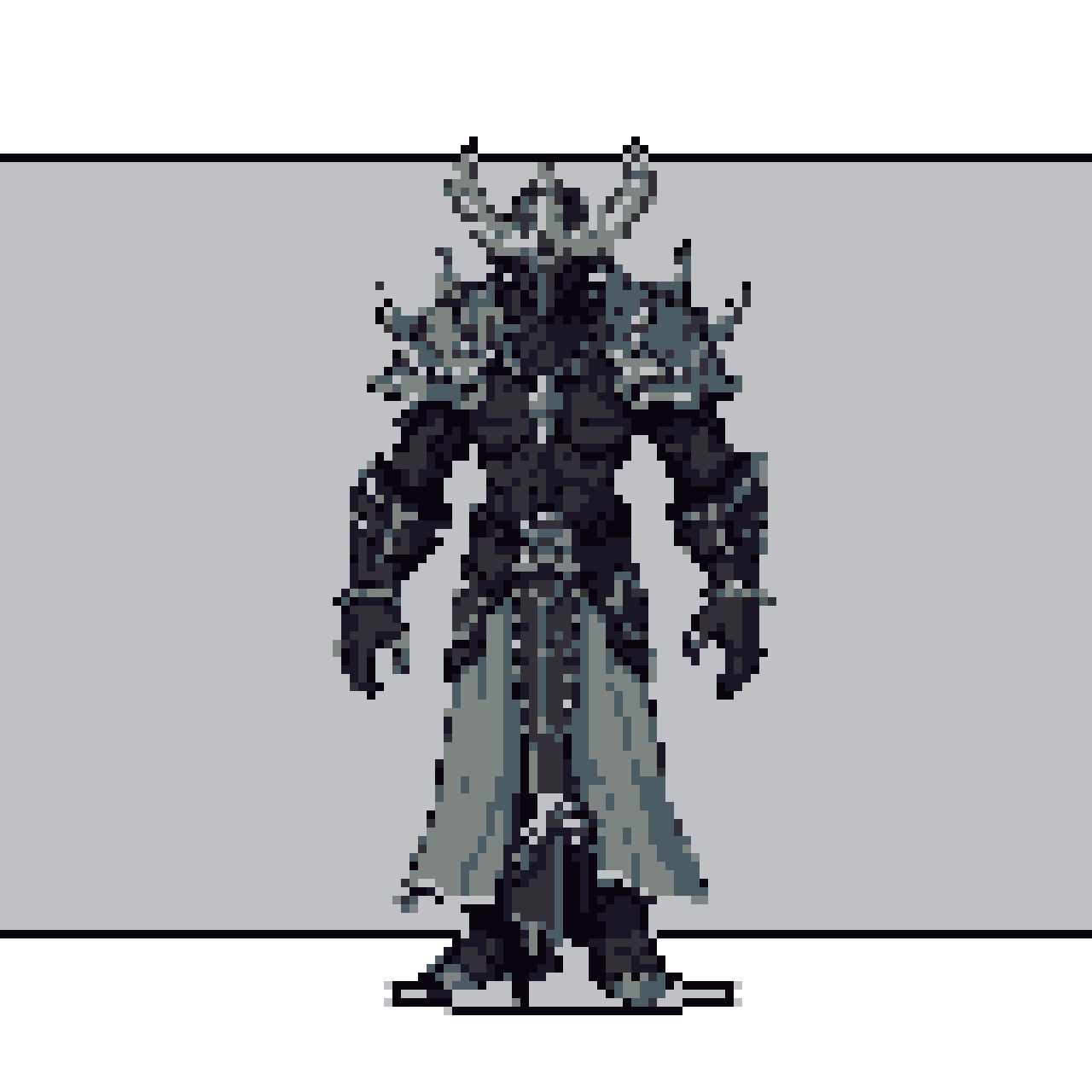 Armored Knight: Dark Fantasy Warrior Sprite