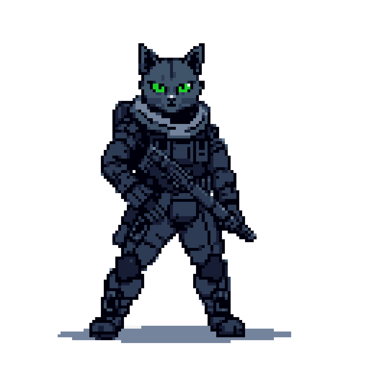 Pixel: Tactical Cat Warrior: Ready for Action