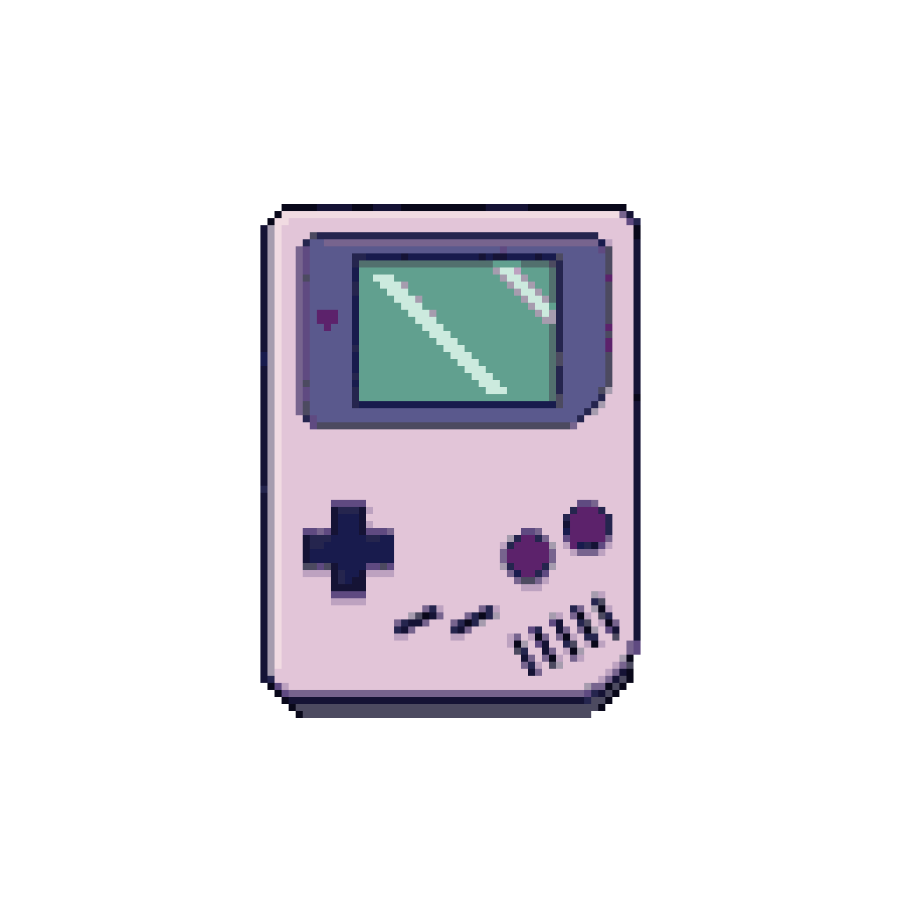 Retro Game Boy: Nostalgic Console, Blank Screen