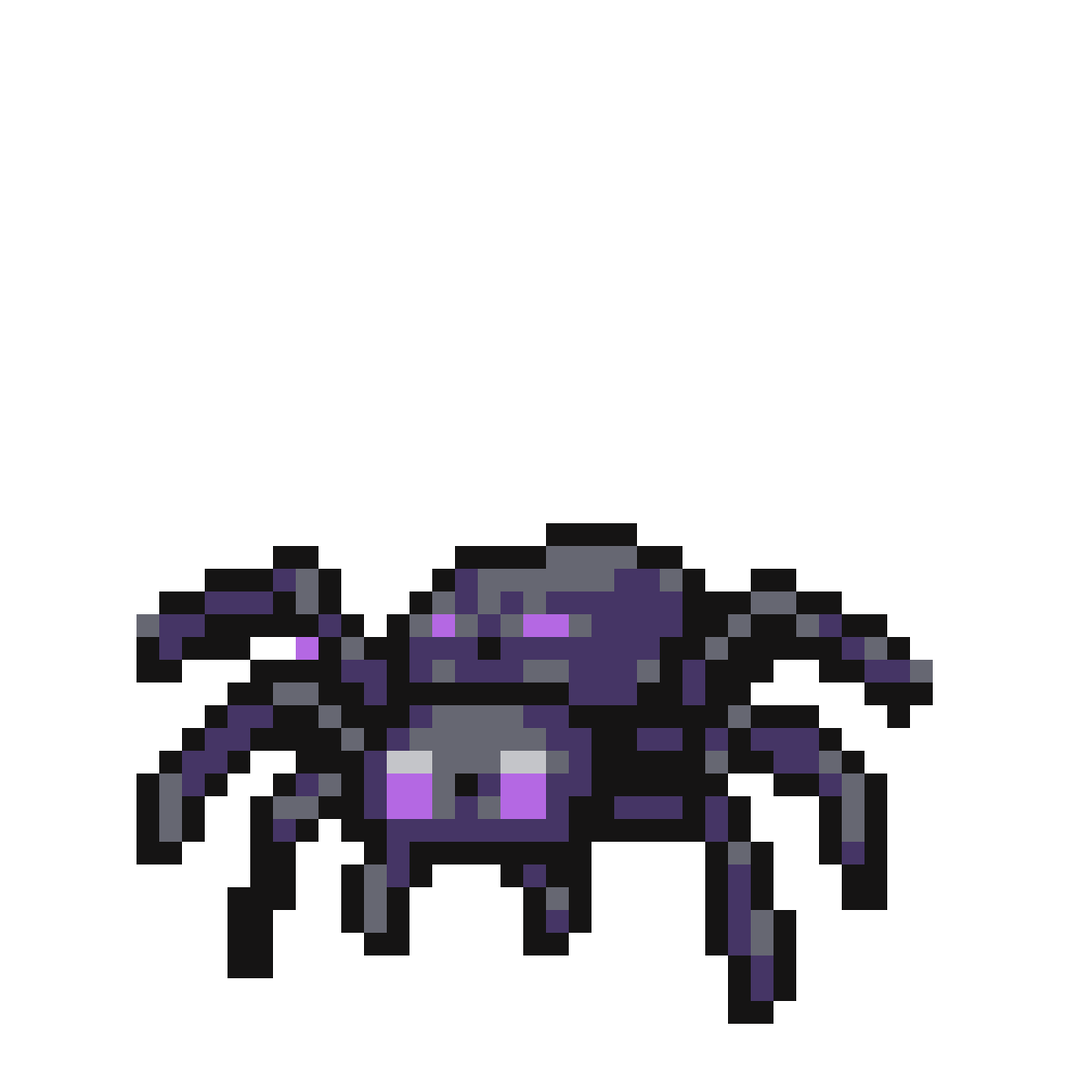 Gothic Spider Sprite: Menacing JRPG Monster