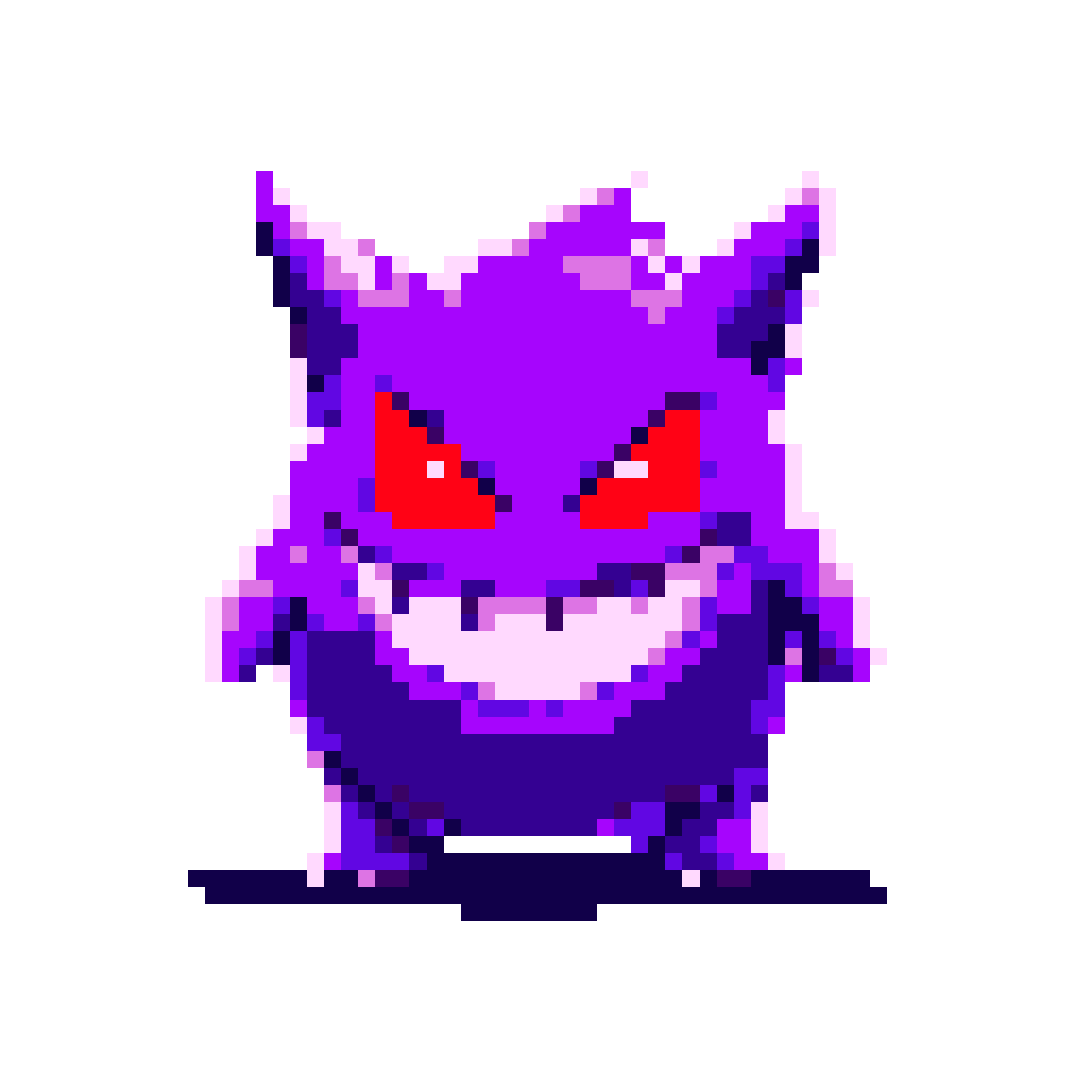 Gengar's Mischievous Grin: Ominous Pokémon Portrait