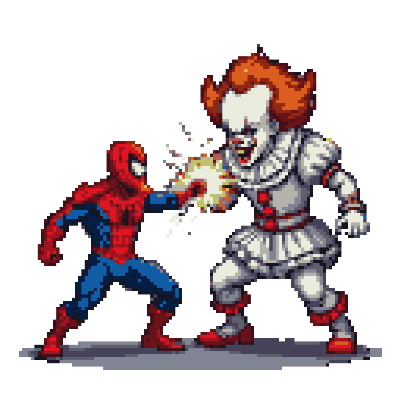 Spider-Man Punches Pennywise: Hero vs. Horror Clash
