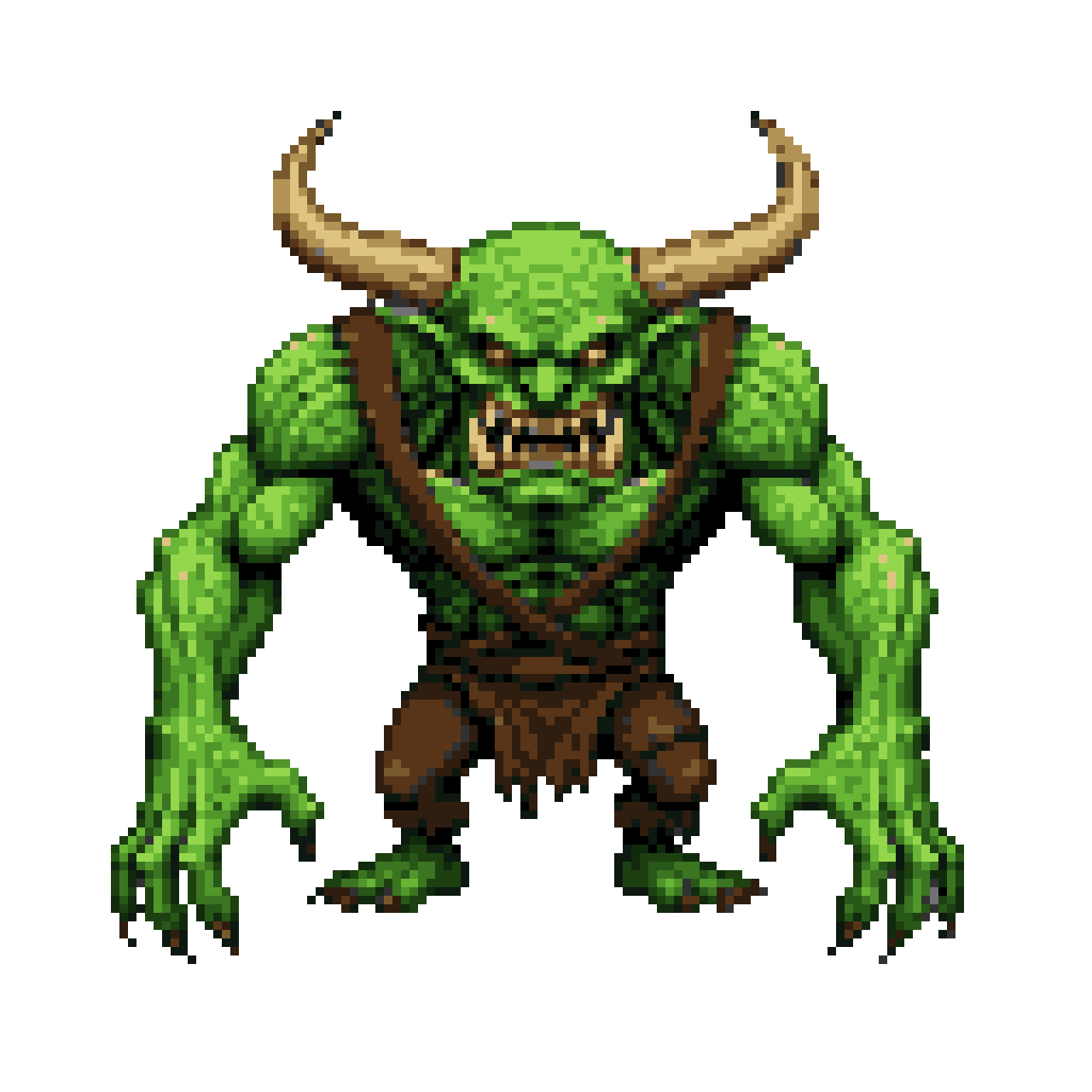 Fearsome Green Monster Roars: Dark Fantasy Aggression