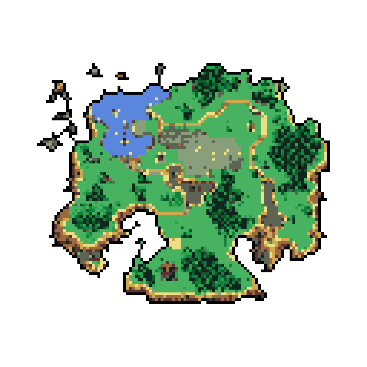 Miniature World Map: Island Adventure Awaits