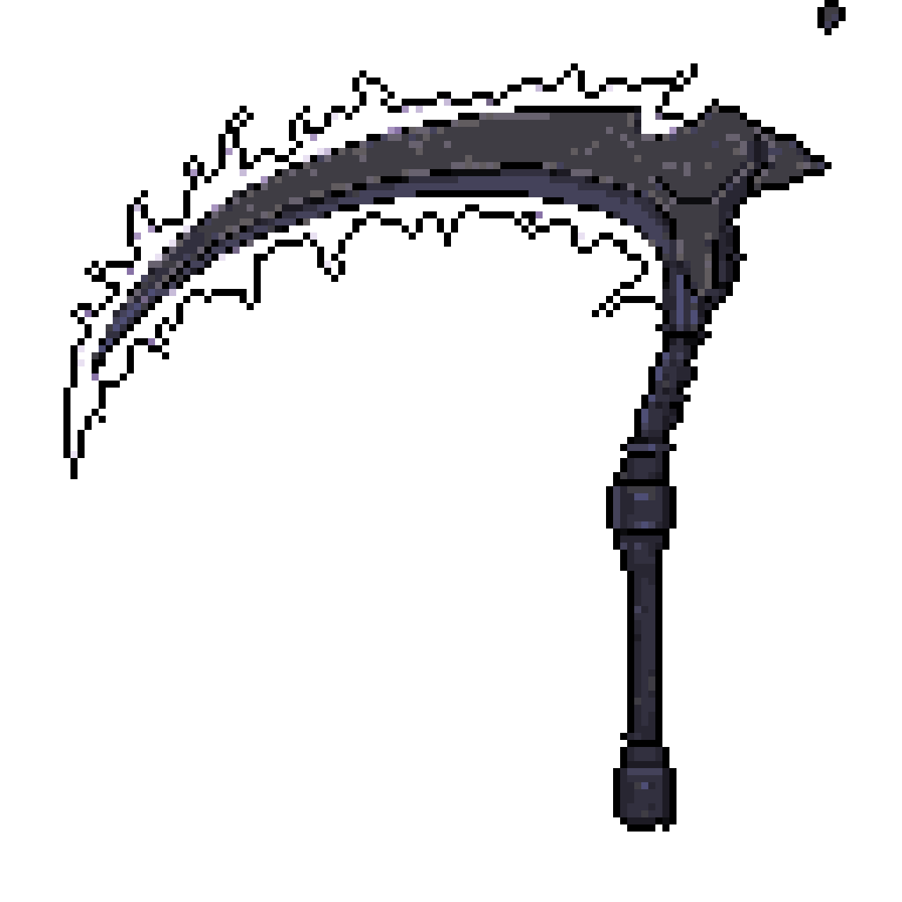 Ominous Scythe with Electric Energy - Dark Fantasy Weapon