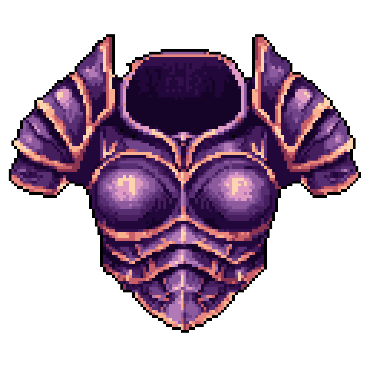 Enchanted Purple & Orange Fantasy Breastplate Armor