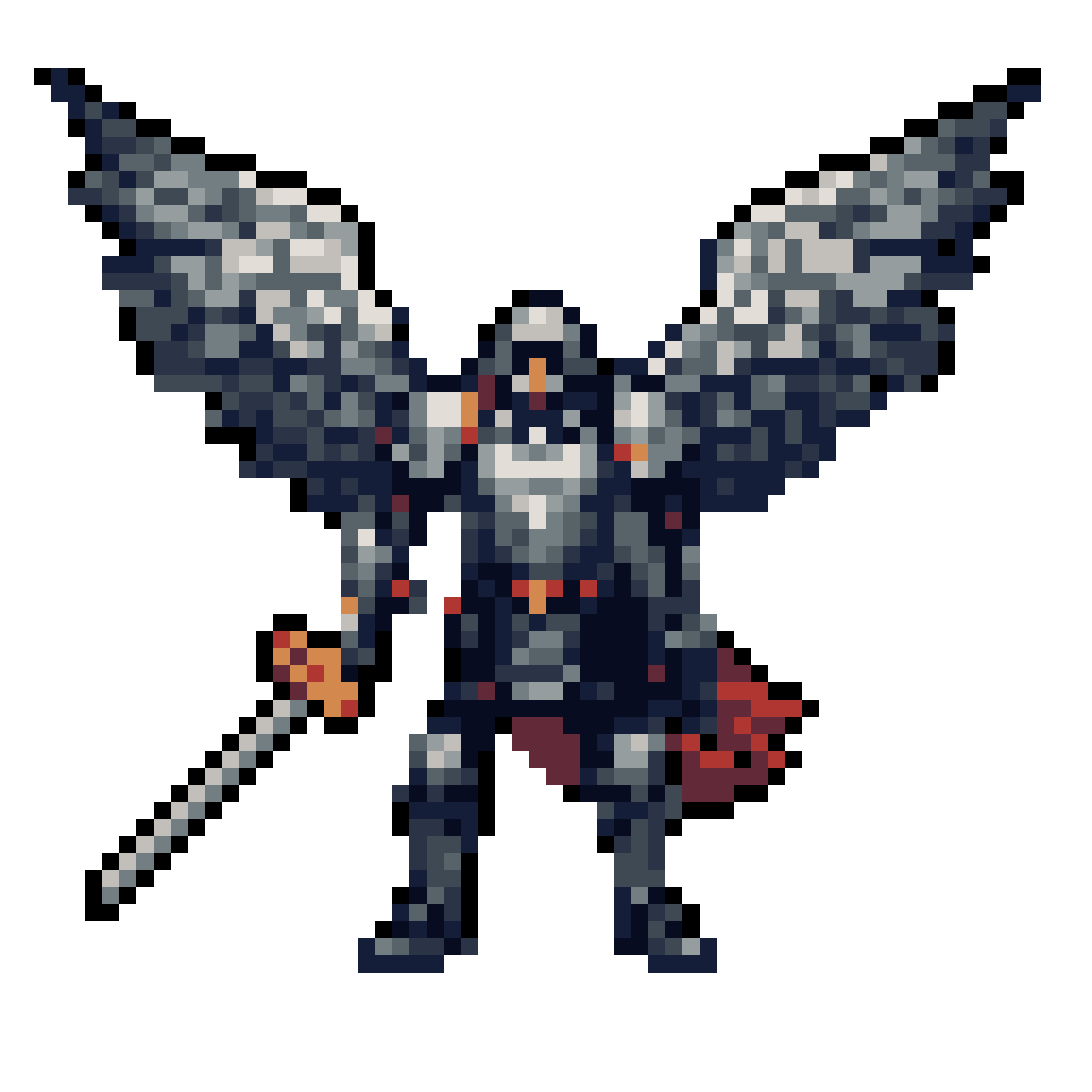 Divine Knight: Fiery Accents, Dark Fantasy Armor