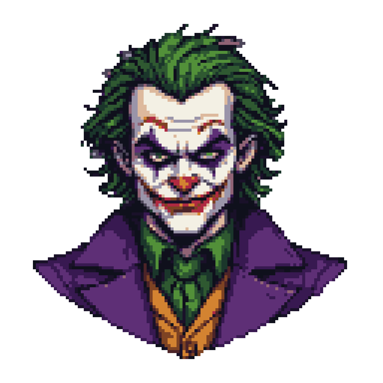 Sinister Lord of Chaos: Green Hair, Red Smile