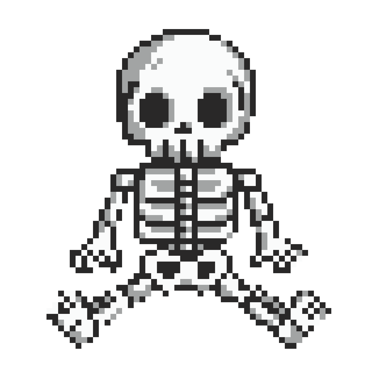 Chill Skeleton Vibes: Retro Halloween Art