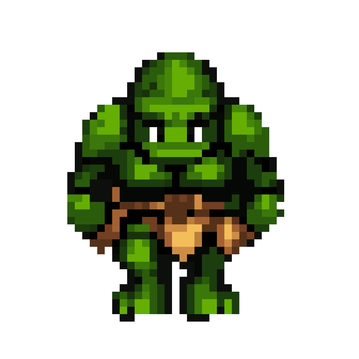 Ogre's Bold Stride: Blocky Fantasy Creature Walk