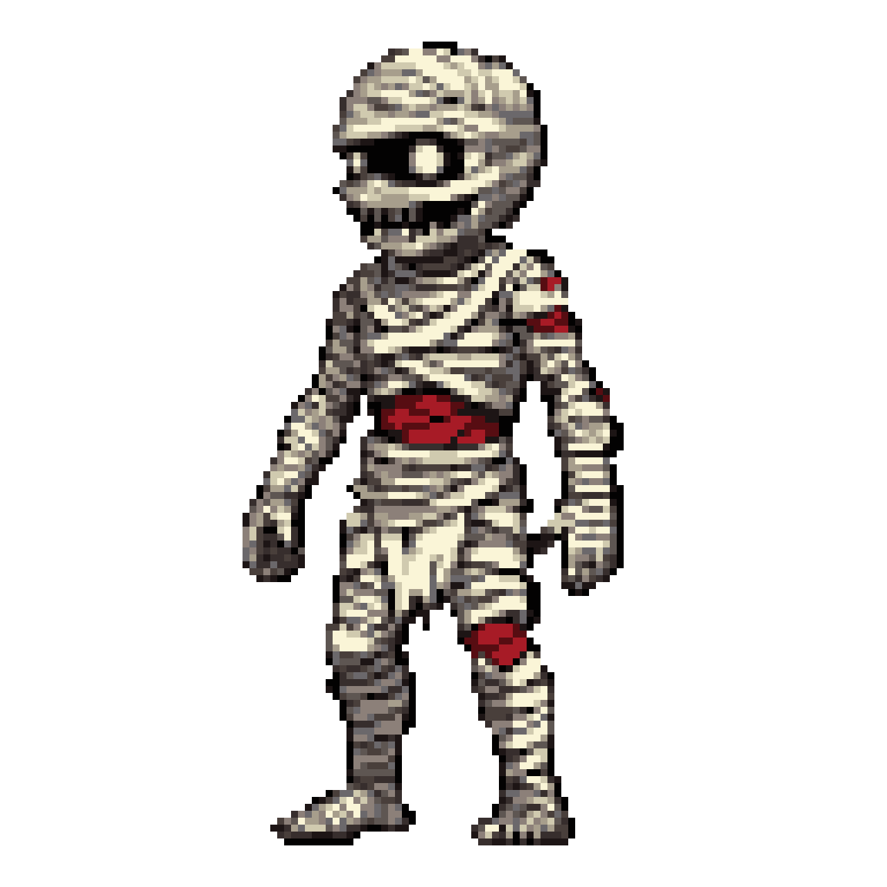Ancient Mummy Sprite: Grotesque Grin, Classic Horror