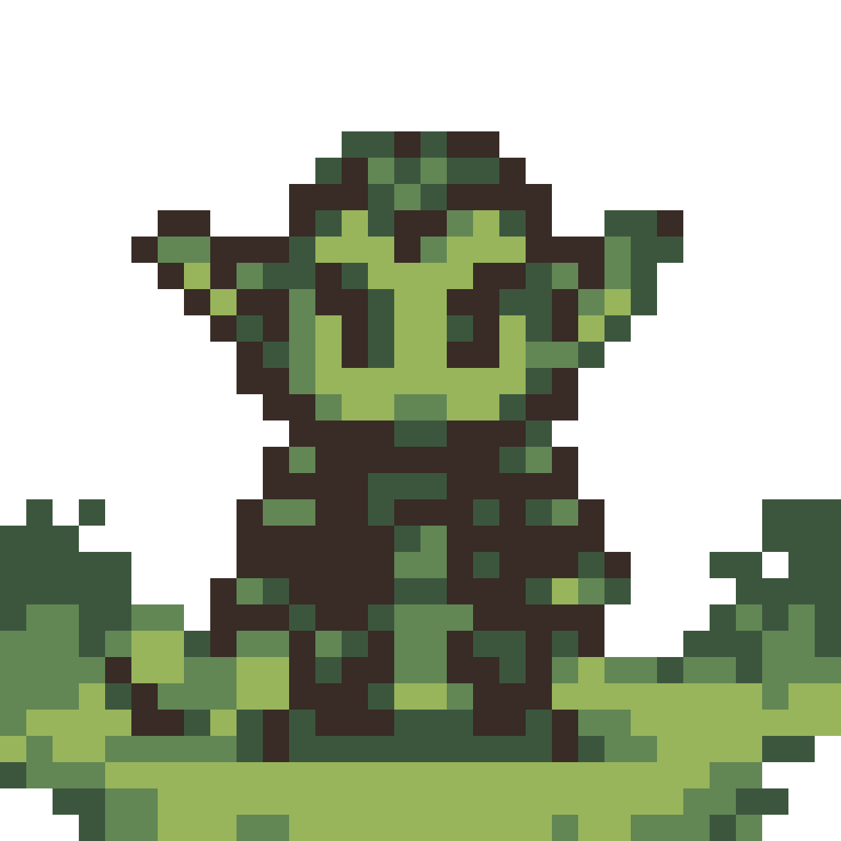 Goblin Warrior Idle - Retro RPG Sprite