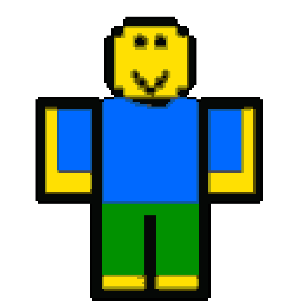Roblox Noob Icon: Classic Beginner Character