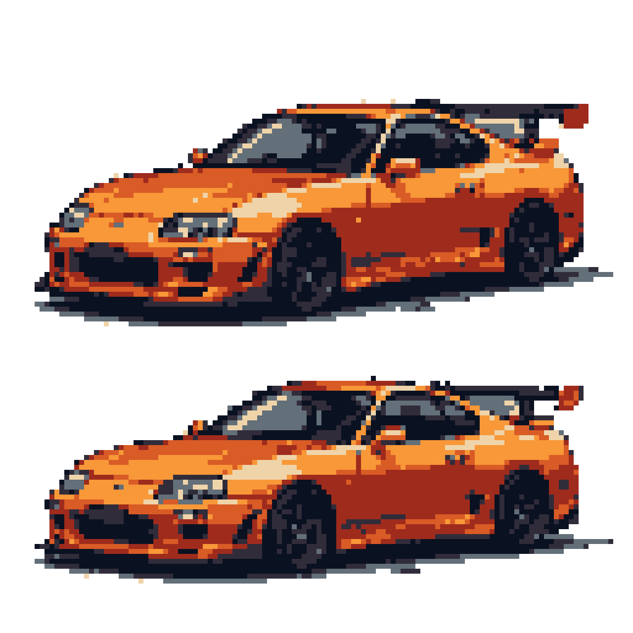 Orange Supra MK4: Iconic JDM Speed Icon