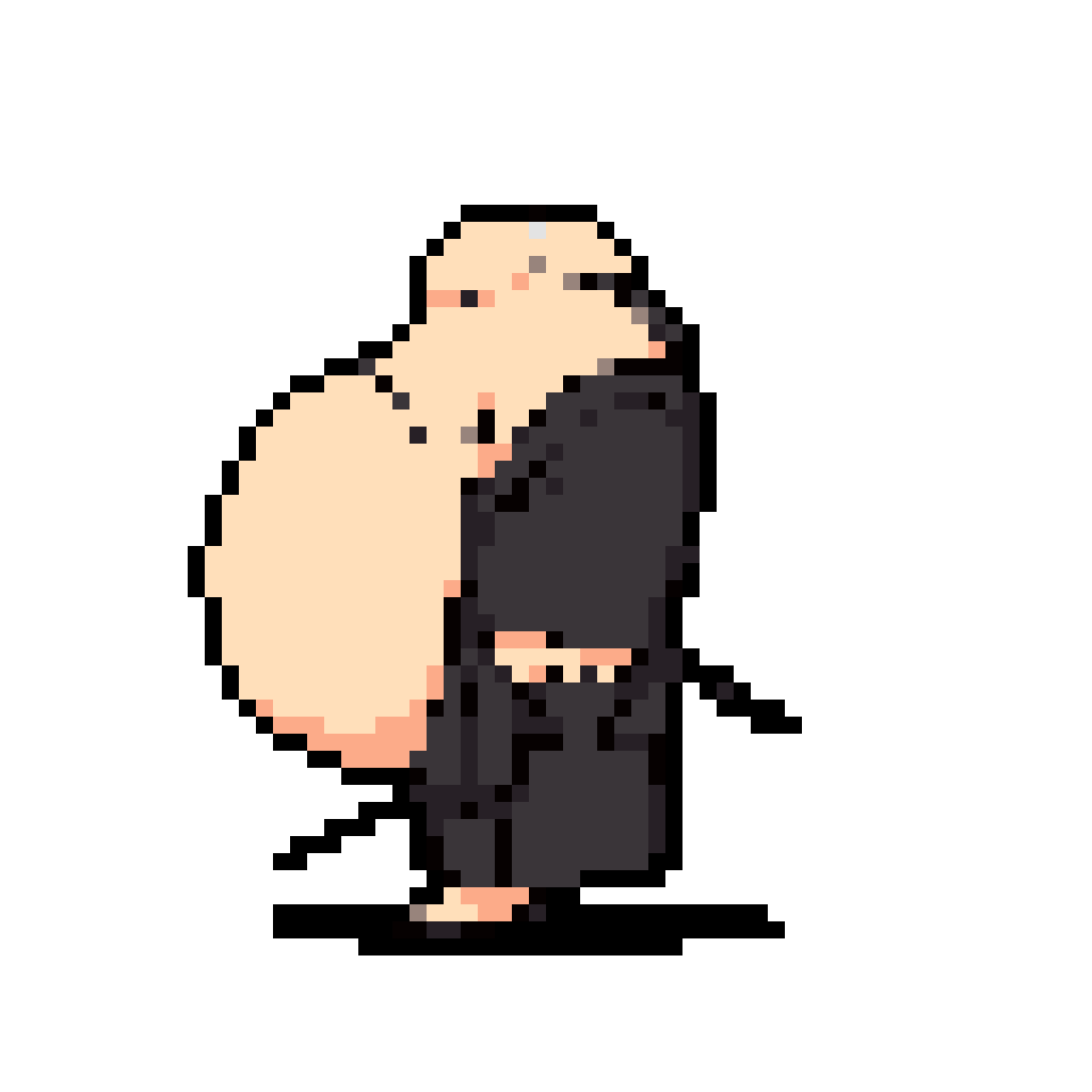 Aged Sage in Shadow: Somber Robed Figure