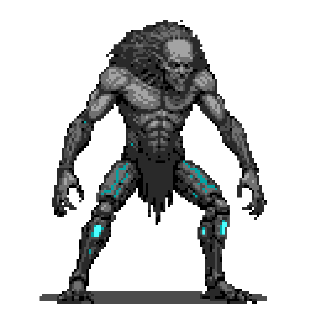 Cybernetic Monster: Menacing Bio-Mechanical Hybrid