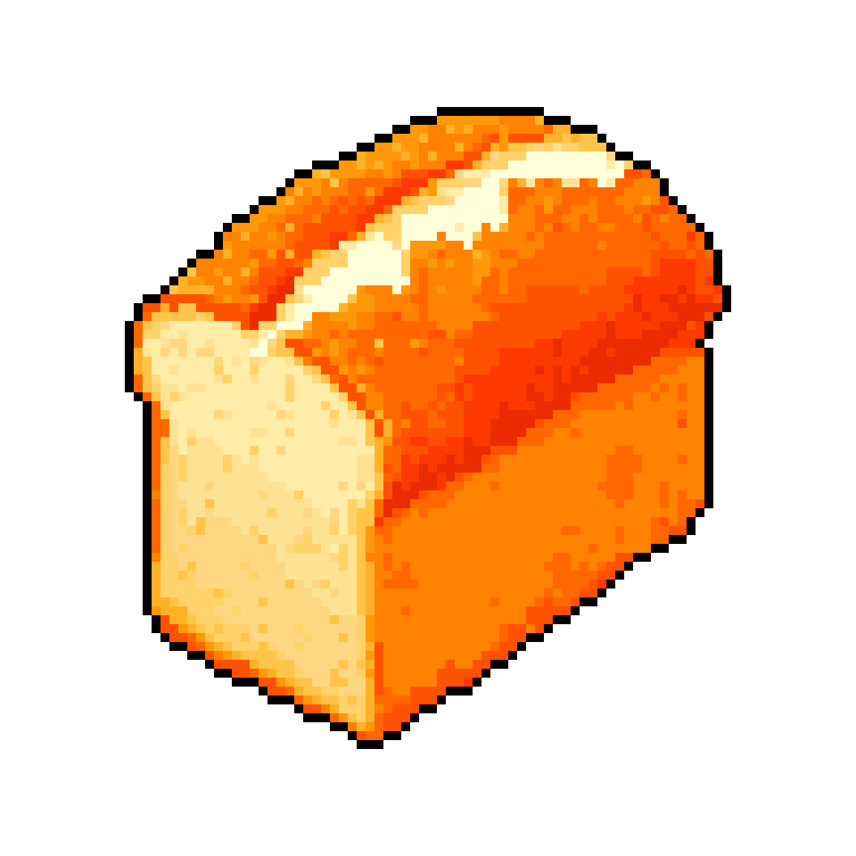 Warm Bread Loaf: A Minimalist Digital Treat