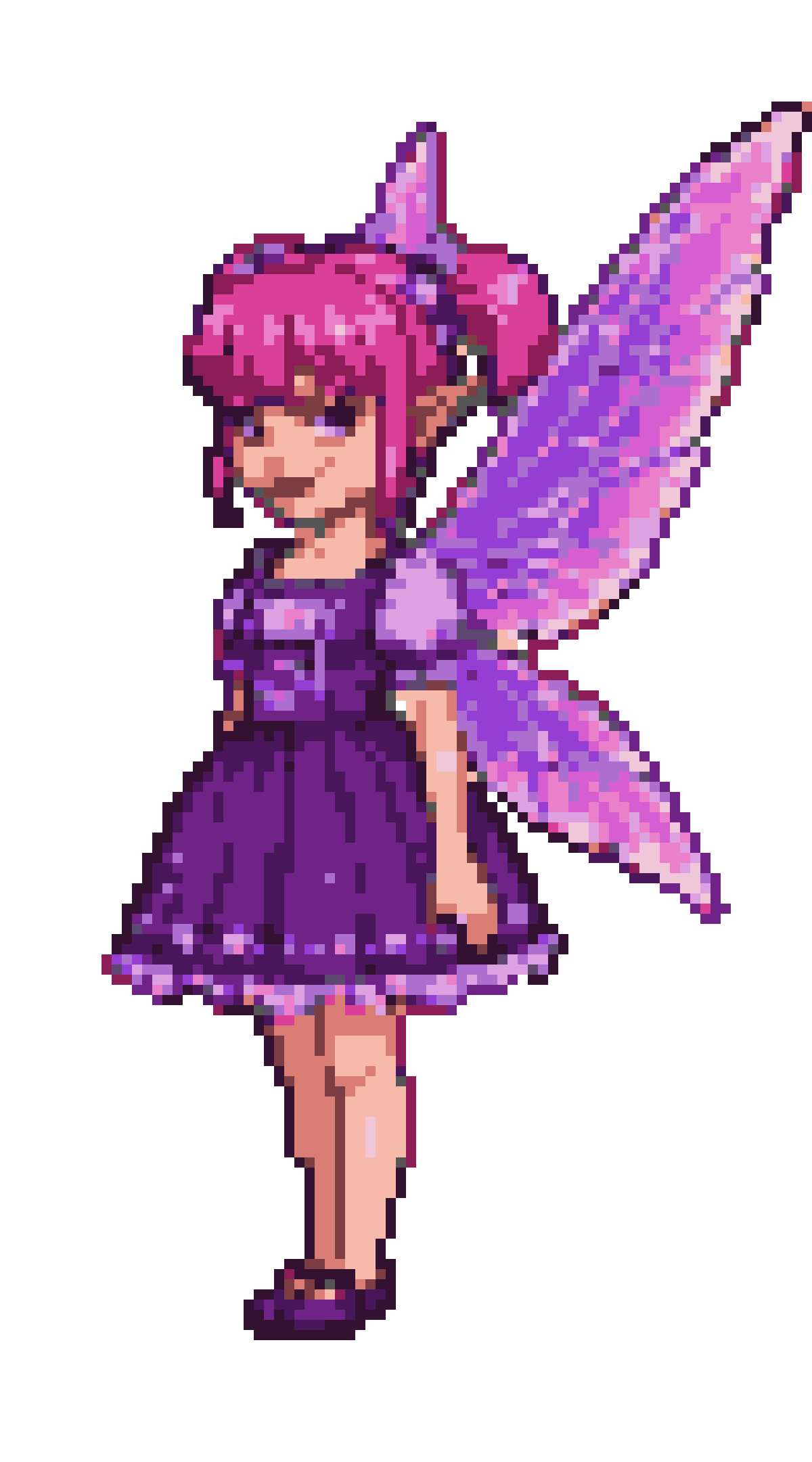 Shimmering Pixie Dance: Ethereal Pink Fairy Animation