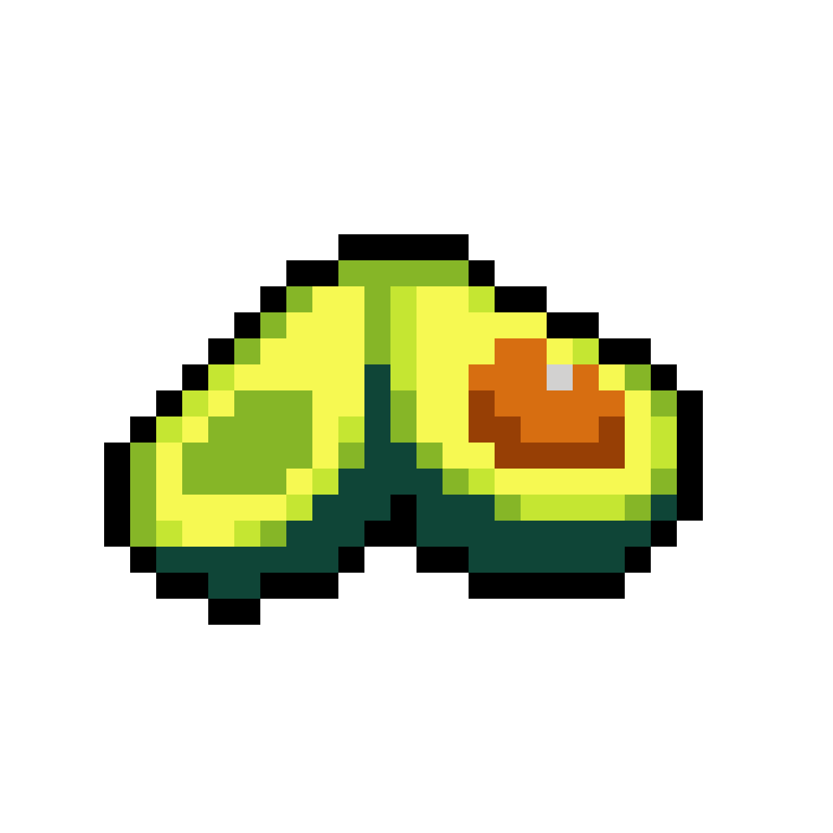 Avocado Split: Seed Revealed, Minimalist Style