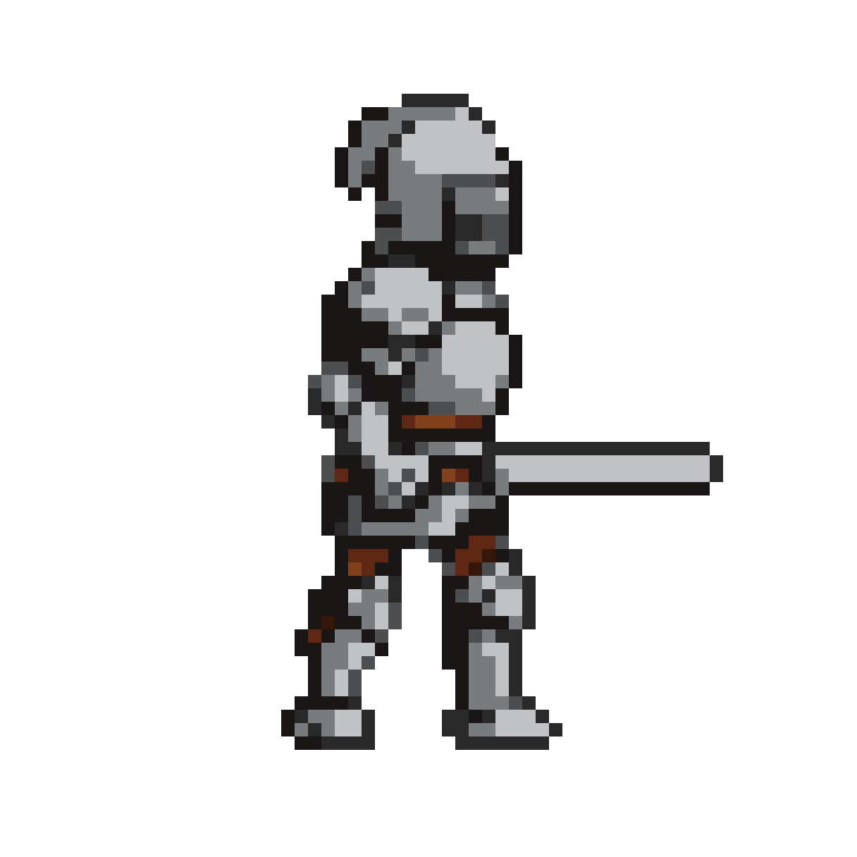 Knight's Fierce Sword Swing Animation