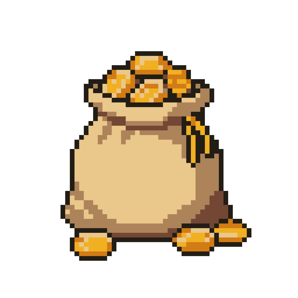 Golden Coin Sack Bouncing: Playful Fortune Animation