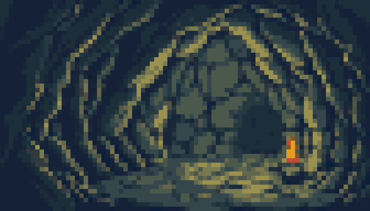 Torchlit Cavern Path: Mysterious Exploration