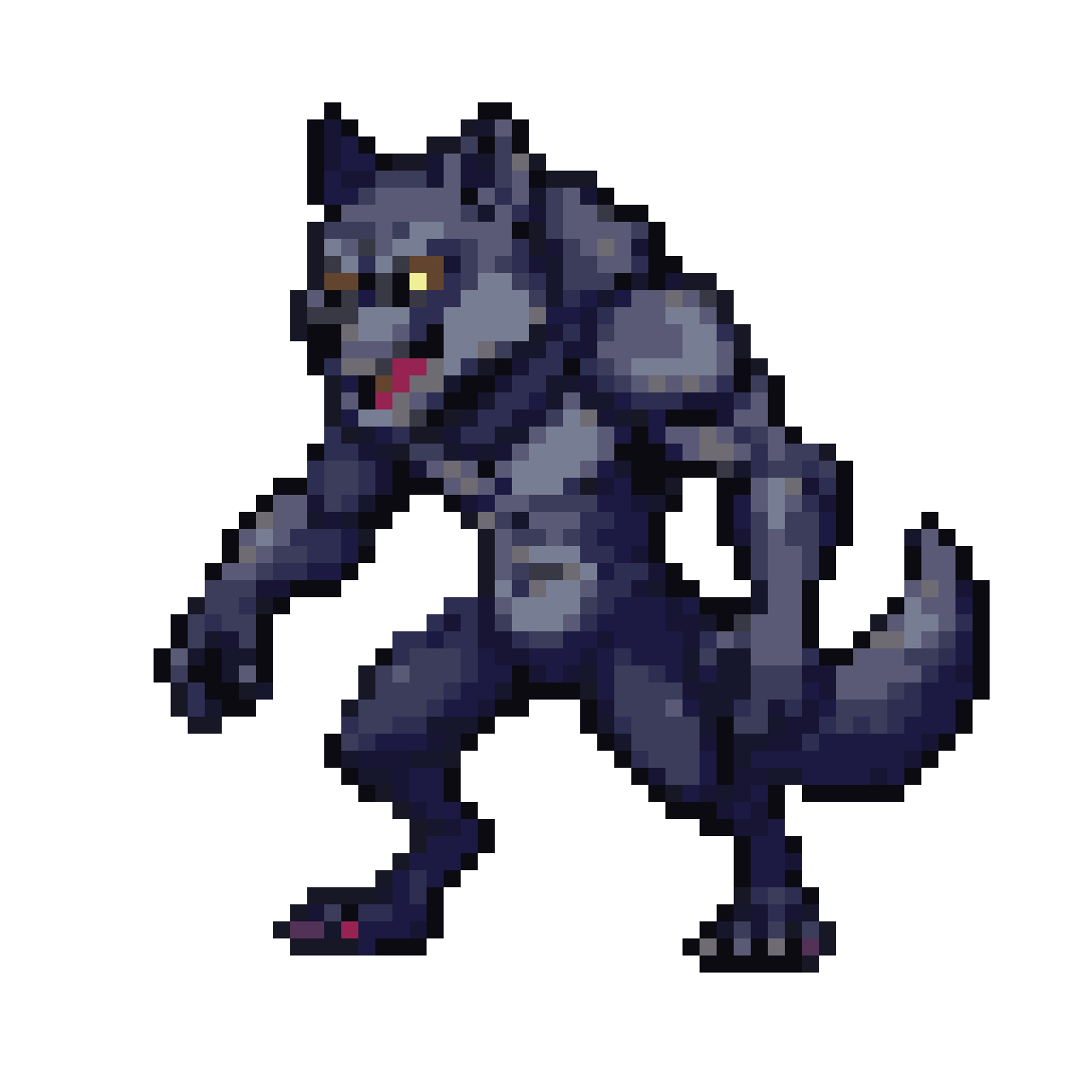 Menacing Werewolf Ready to Strike: Fearsome Beast Animation