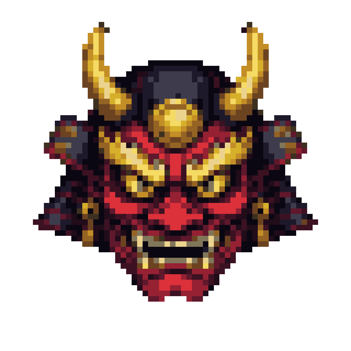 Fearsome Oni Mask: Halloween Demonic Visage