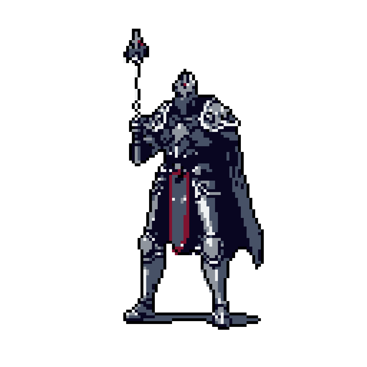 Ominous Knight Boss: Magenta Accents, Dark Fantasy Power
