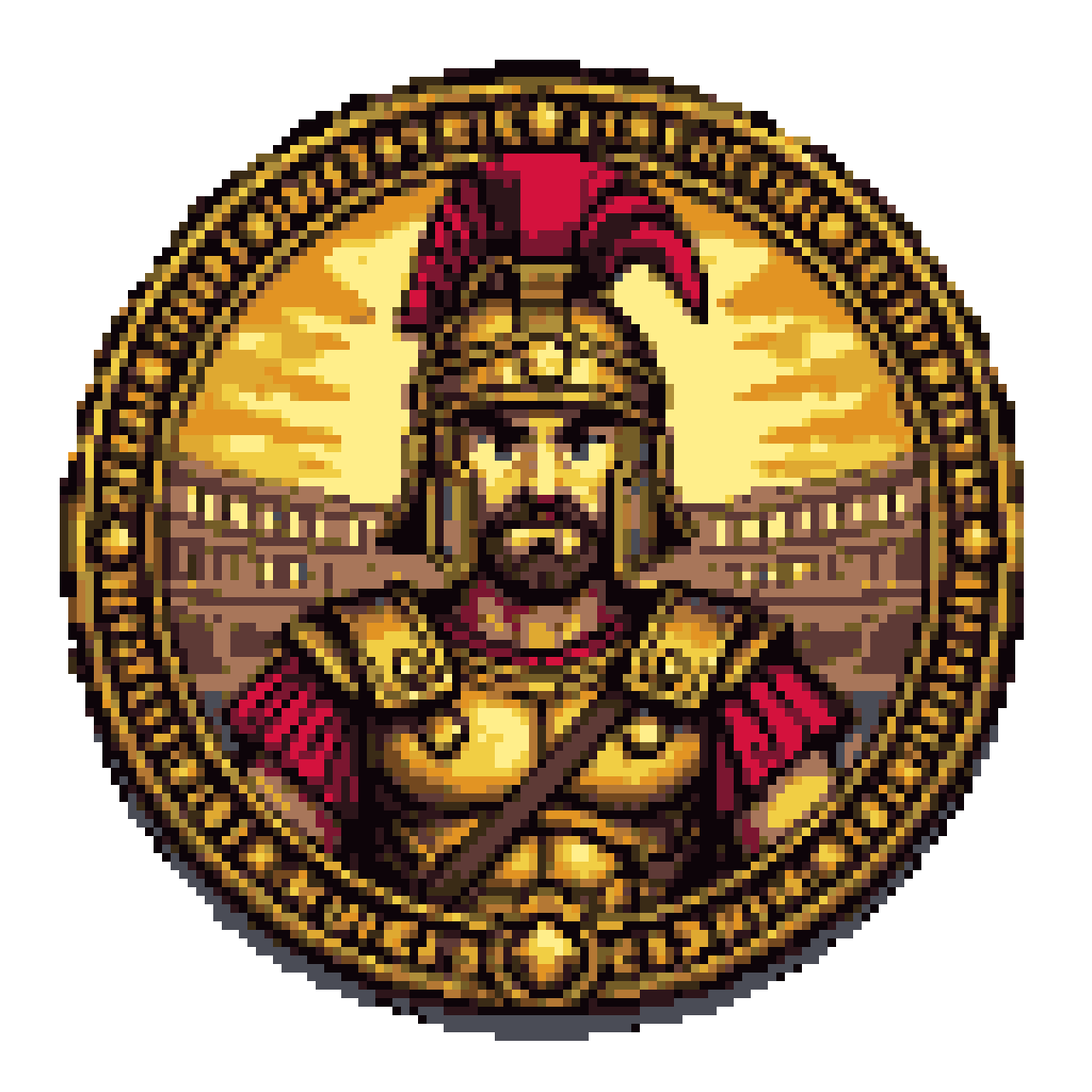 Roman Gladiator Emblem: Strength and Honor