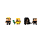 4 different characters in square - Pixel Art | generated with AI by sandacz