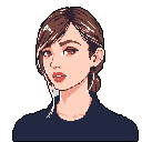 a beautiful modern girl - Pixel Art | generated with AI by Serveil Lich