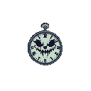 a scary clock - Pixel Art | generated with AI by Ziemyszy