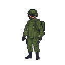 army man - Pixel Art | generated with AI and edited by sandacz
